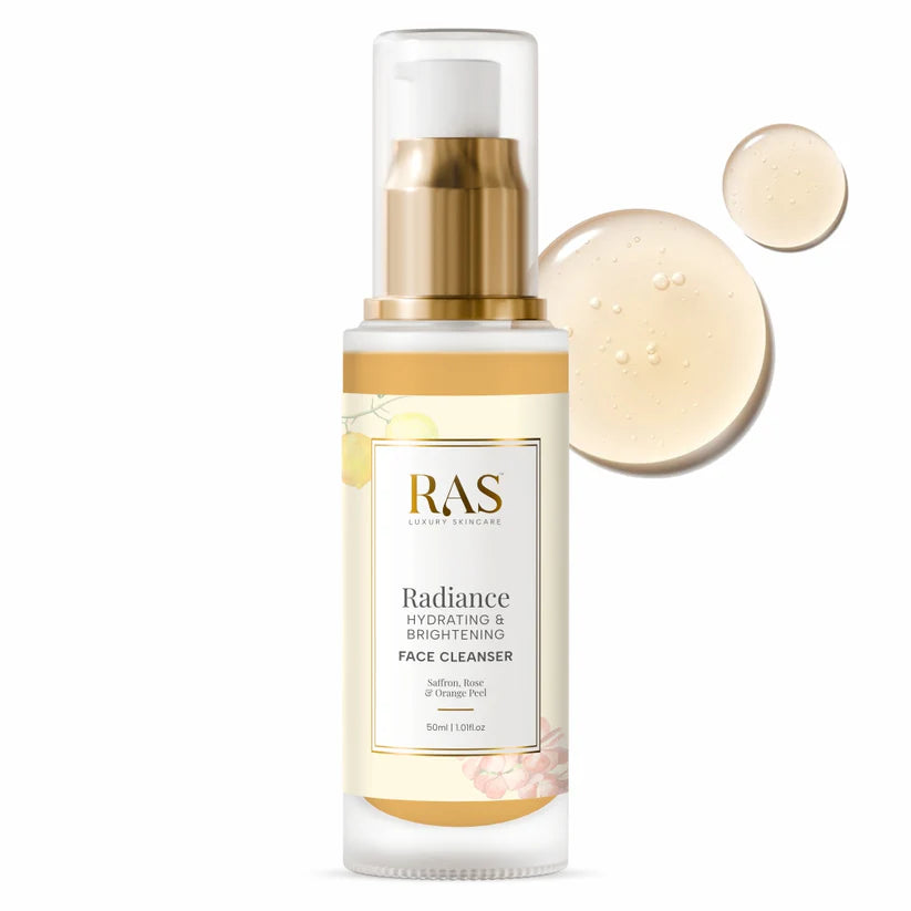 Radiance Brightening Face Wash Cleanser with Rose and Saffron Extracts ...